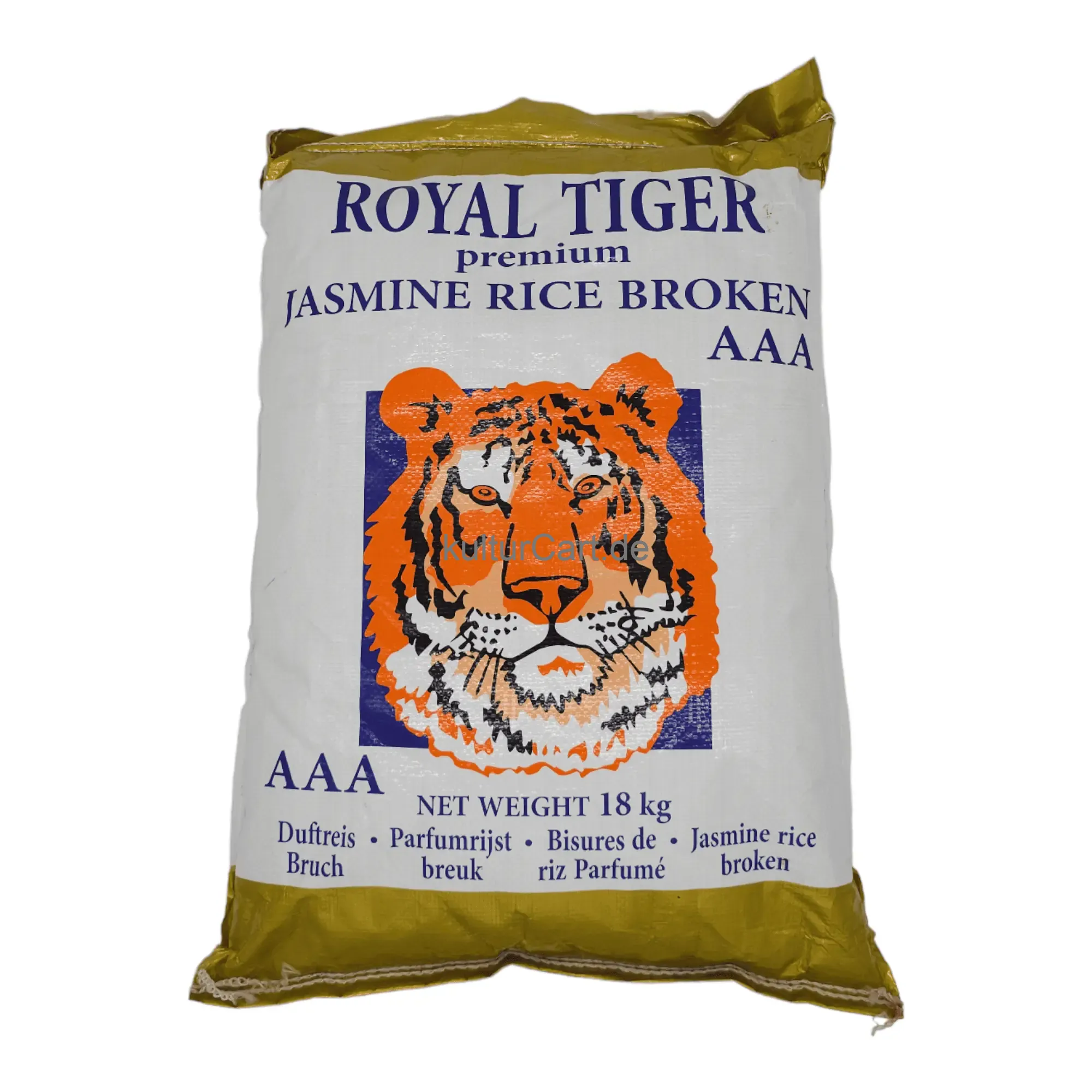 Royal tiger premium jasmine rice broken (18kg) | from Omowest Afro ...